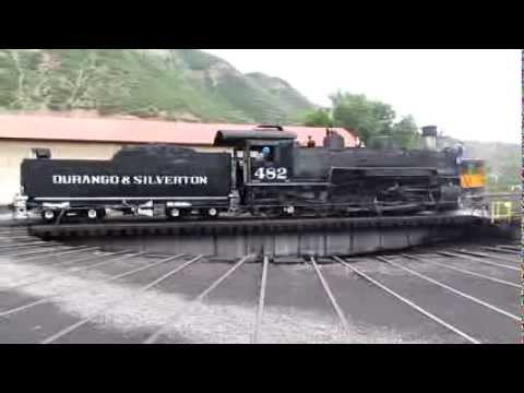 Durango and Silverton Narrow Guage Railroad: Getting on the turntable ...