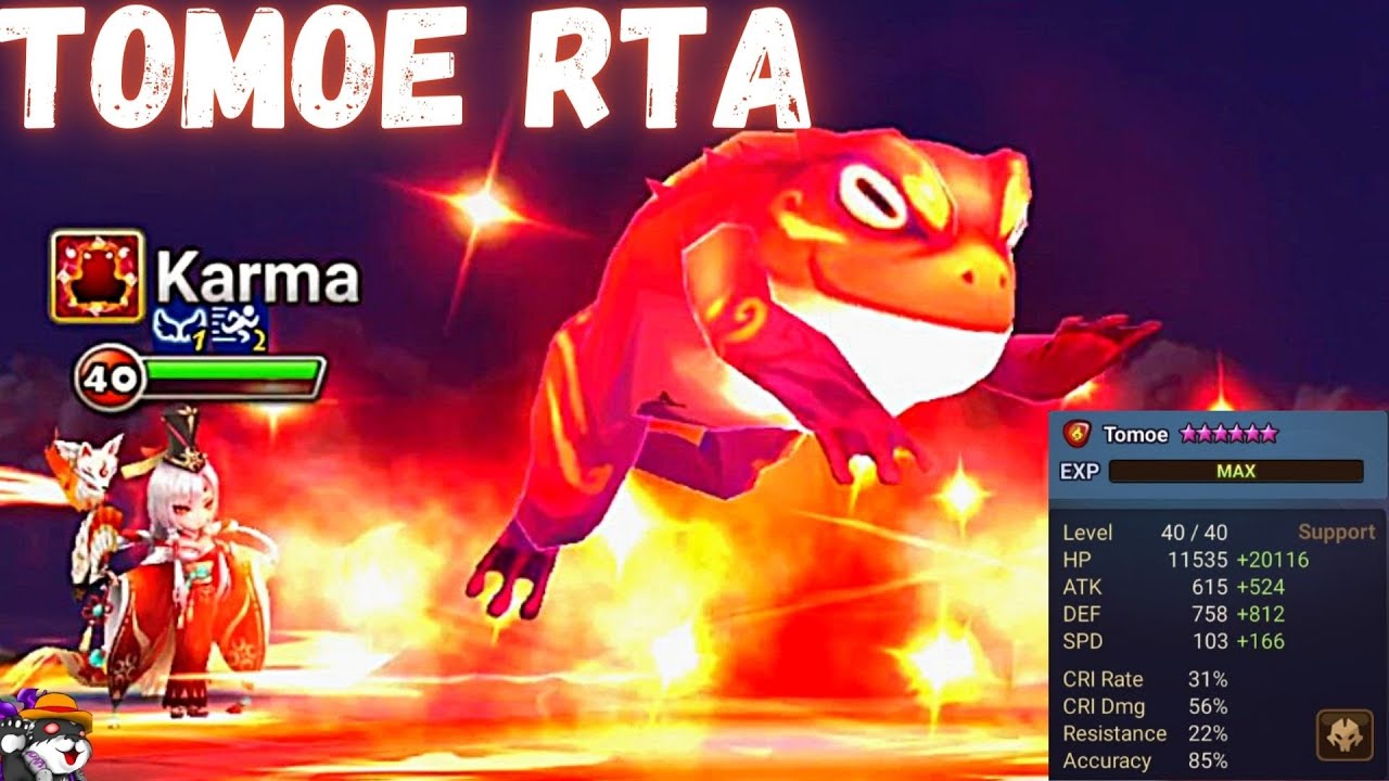 The Power Of Tomoe (Fire Onmyouji) In RTA Summoners War - YouTube