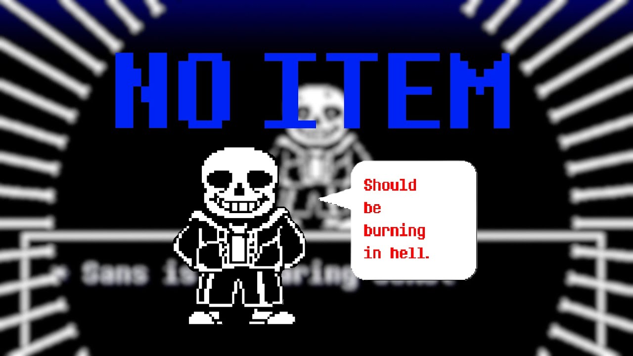 [No Item] Undertale Hardmode Sans Fight By Juandigamer GD - YouTube