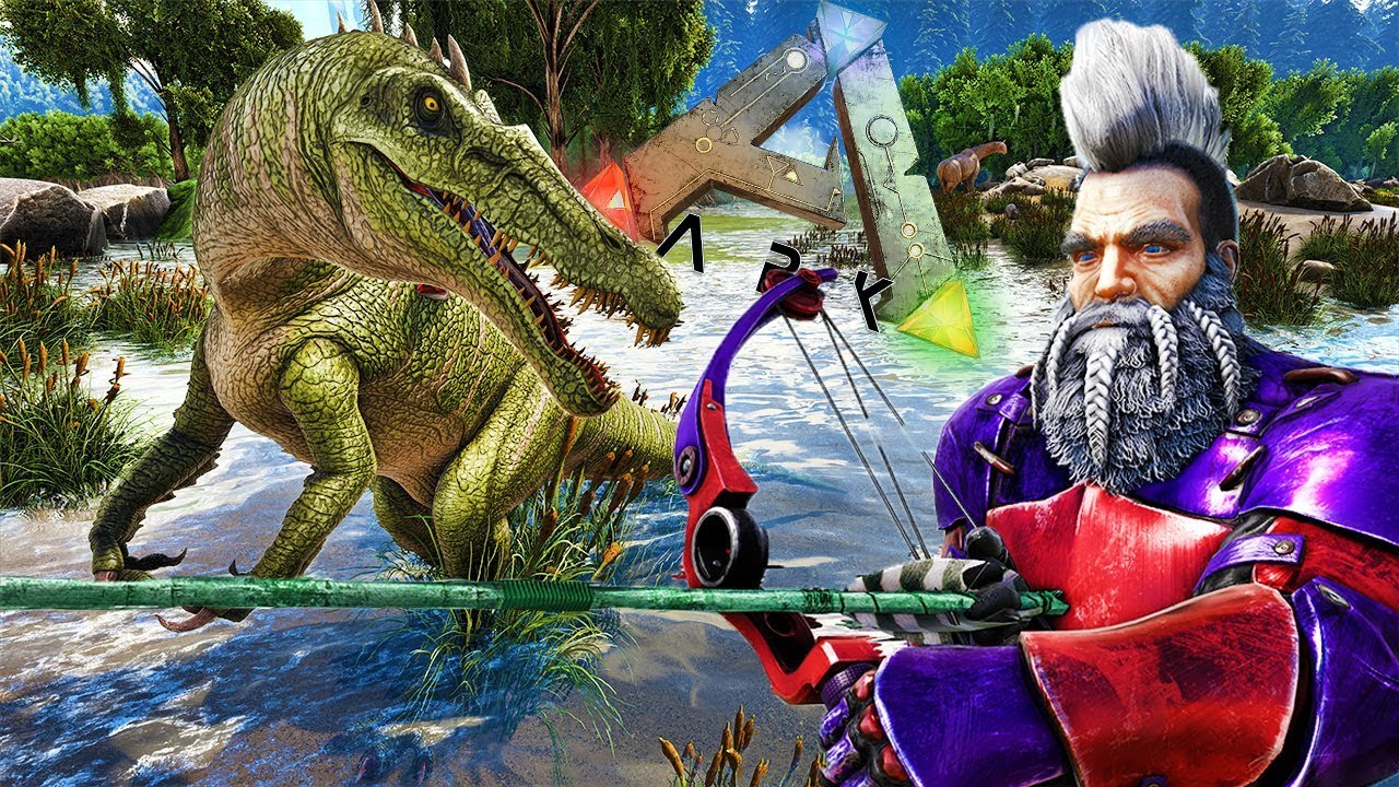 ARK BARYONYX TAMING AND BREEDING! CAVE EXPLORING! Ark: Survival Evolved ...