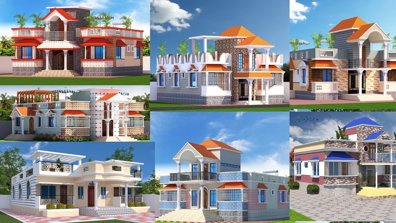 কম খরচে 4 বেডরুমের 30টি একতলা বাড়ির ডিজাইন||house design|BD ...