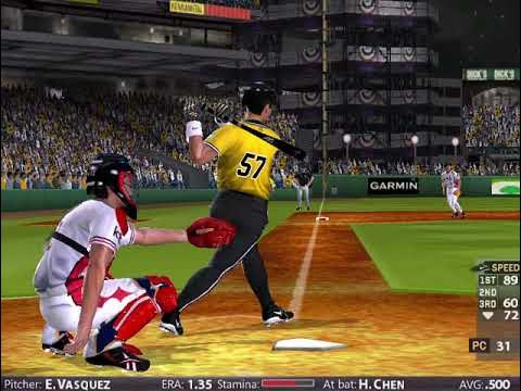 【森本精華】PC MVP BASEBALL2005 亞洲職棒大賽2014模組 打跑戰術 幸運得分進帳 超爽~ - YouTube