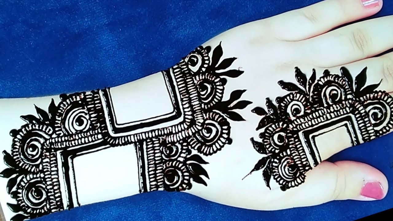 Sqaure Mehndi design l 2025 new Square stylish mehndi l Square easy ...