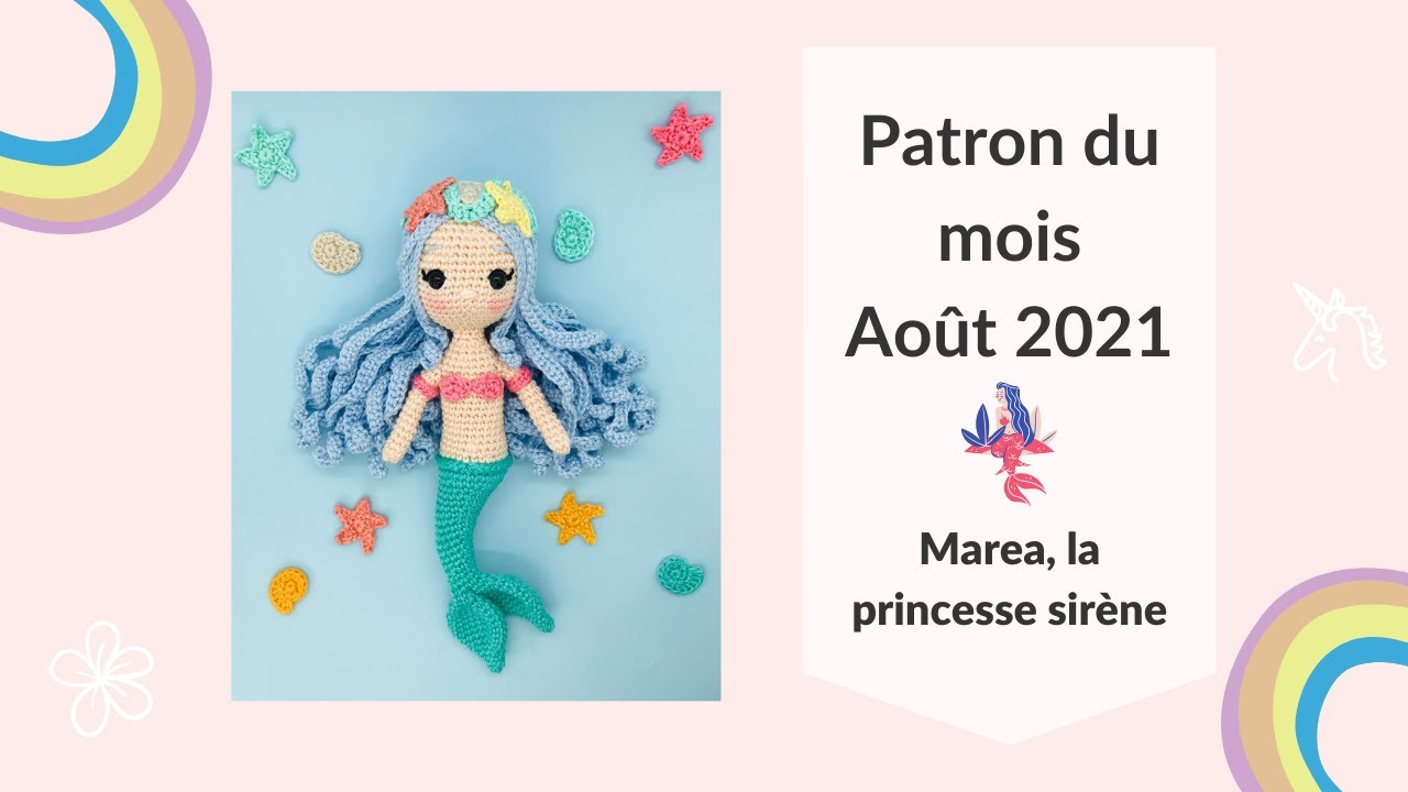Patron Amigurumi - Marea la princesse sirène - Crochet Pattern ...