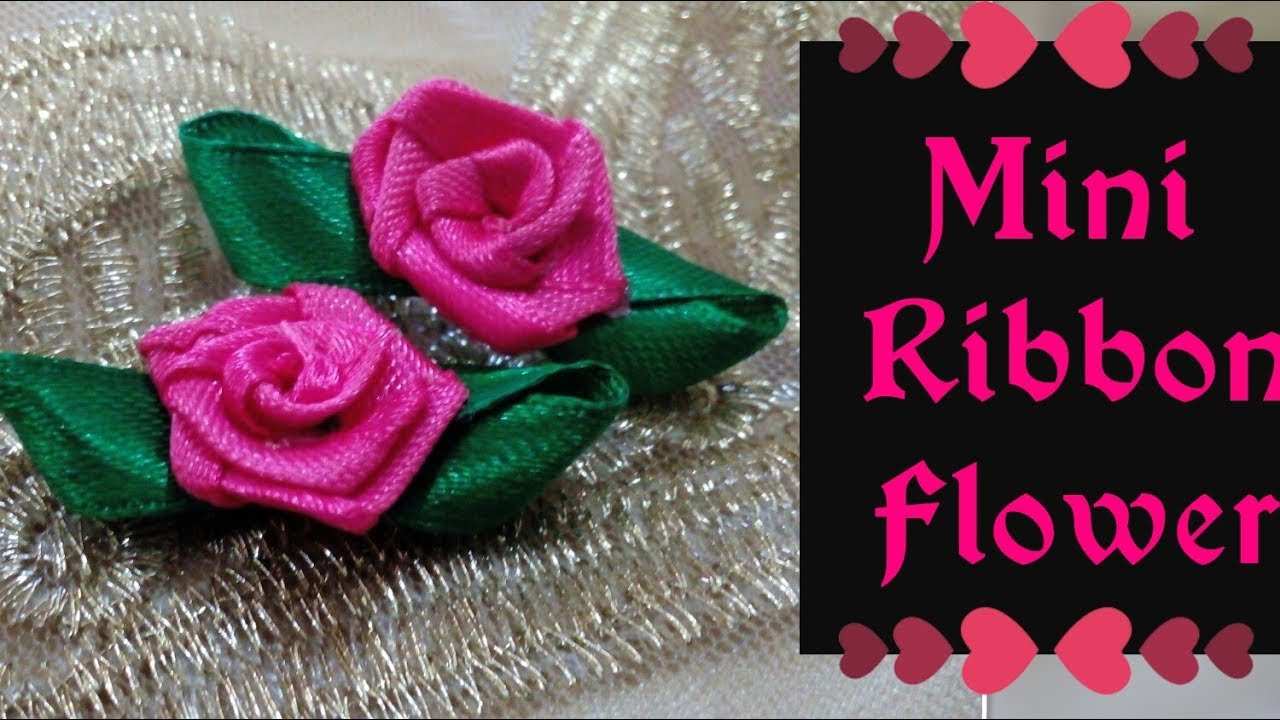 Beautiful Mini Ribbon Flower step by step_ Easy to Make - YouTube