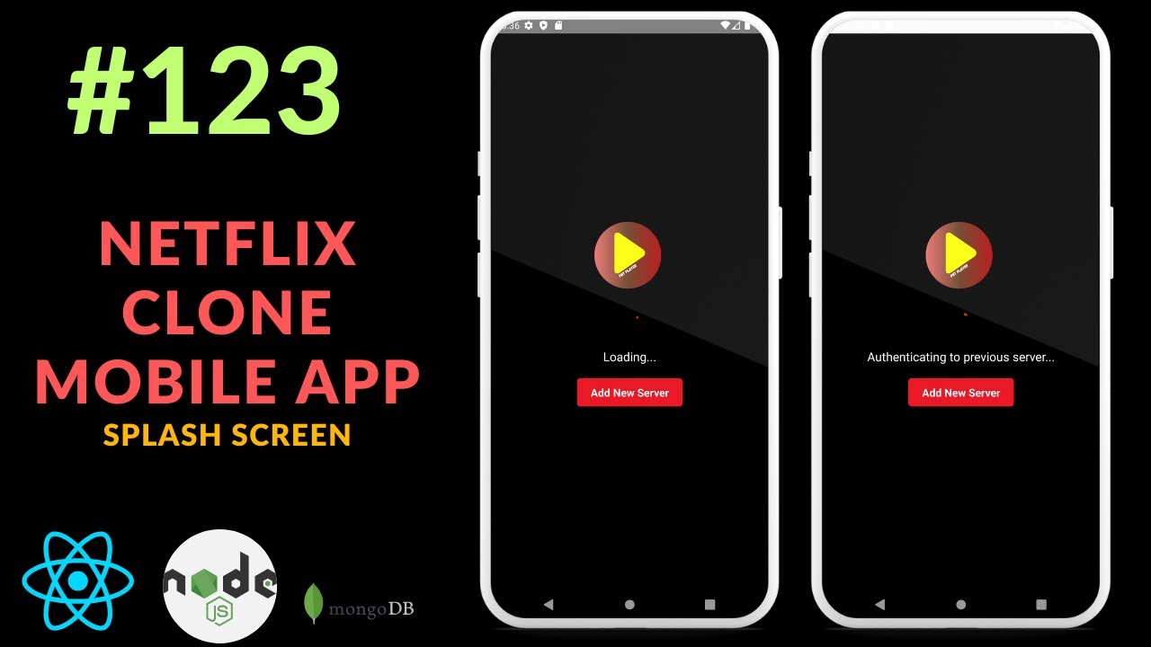#123 - Splash Screen | Netflix Clone Mobile App - YouTube