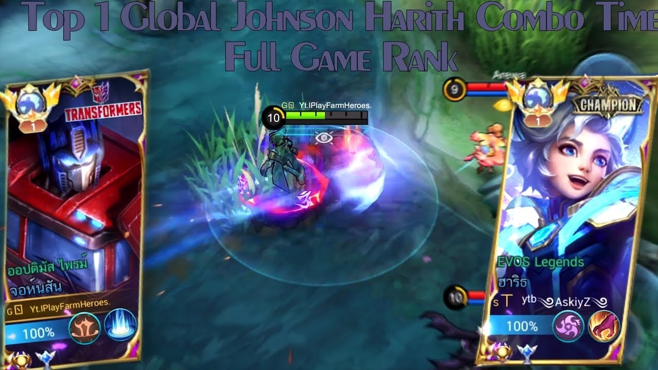 Mobile Legends Global 1 Johnson Harith Combo - YouTube