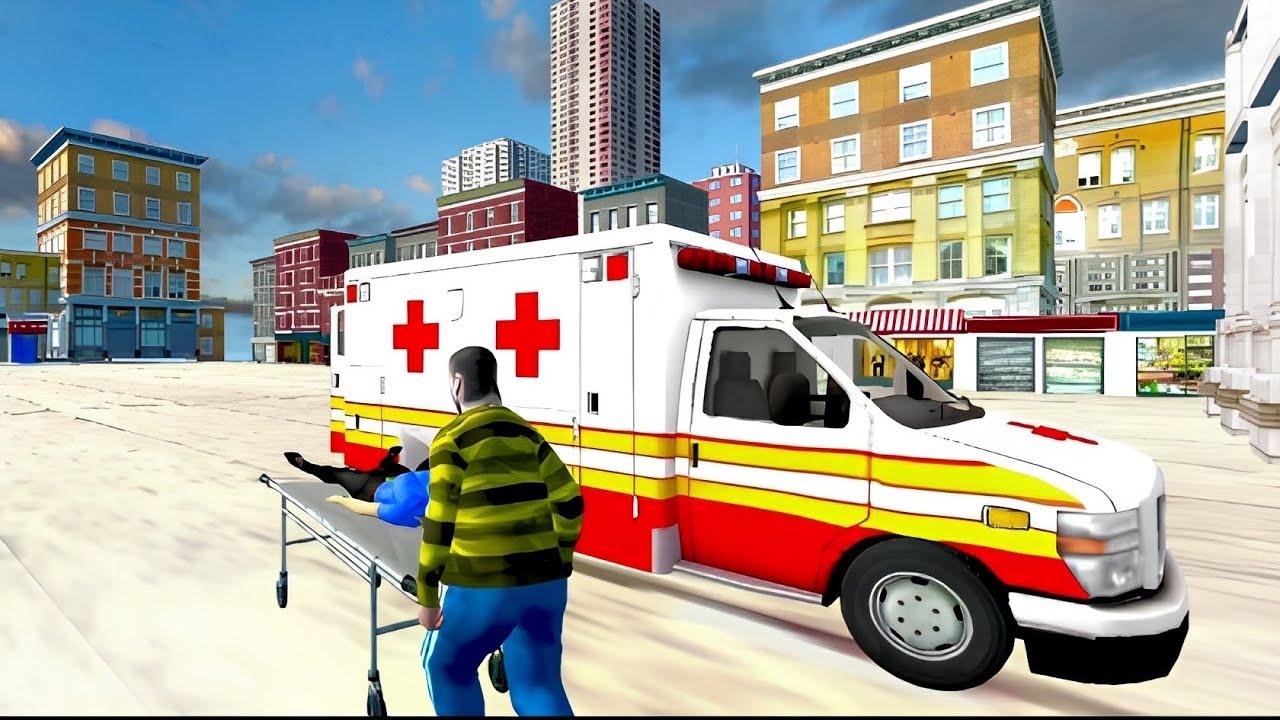 Emergency ambulance game 🚨us ambulance simulator 🚑 - YouTube