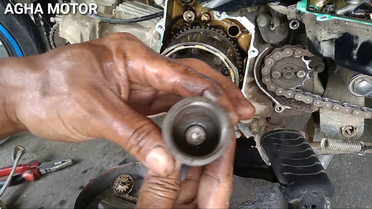 Cara pasang rantai kamprat motor revo [part 1] - YouTube