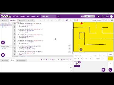 Pictoblox Python Maze - YouTube