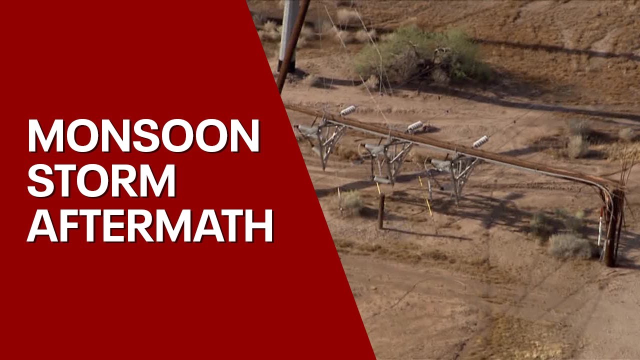 Monsoon 2023: New Phoenix area storm leaves trail of damage - YouTube