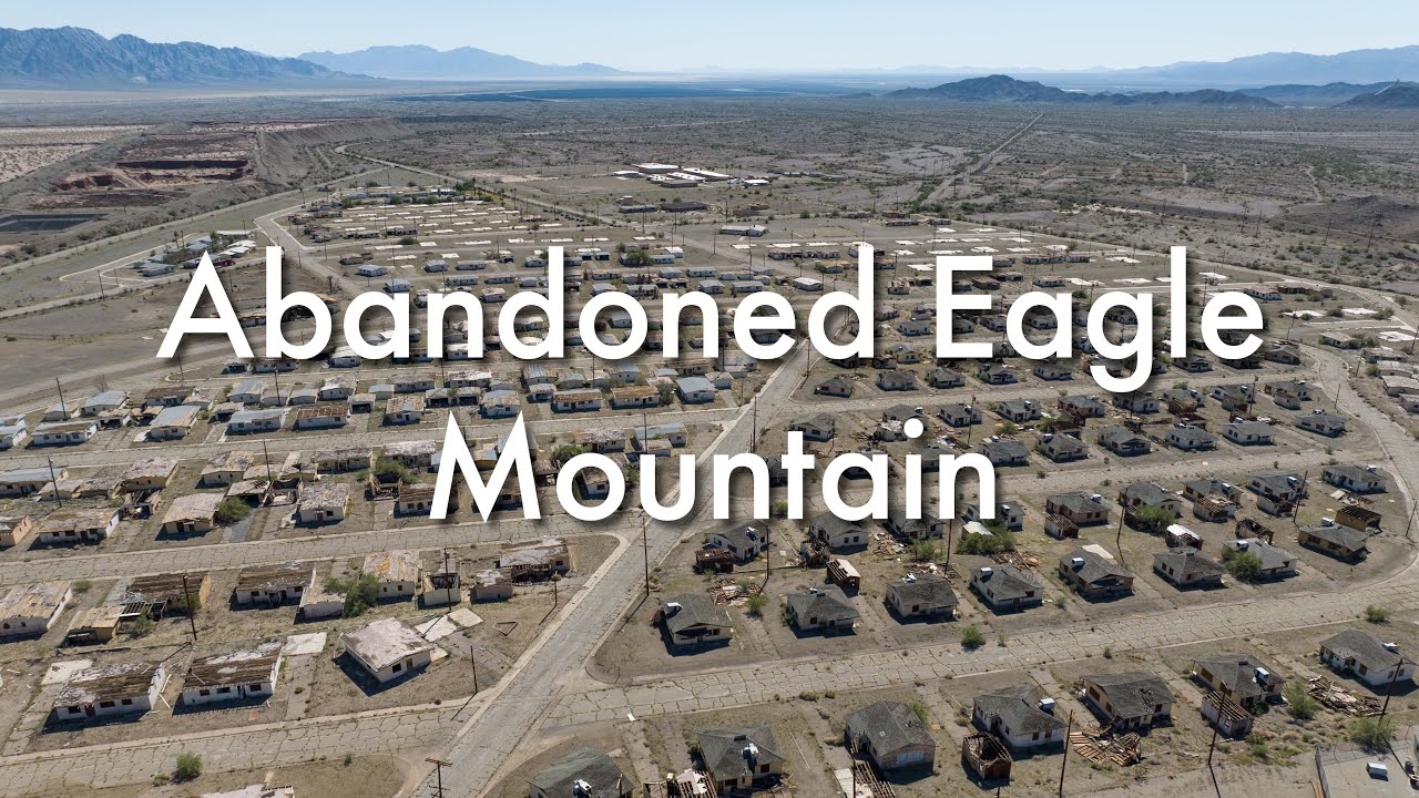 Abandoned Eagle Mountain City Drone Footage and History 4K - YouTube