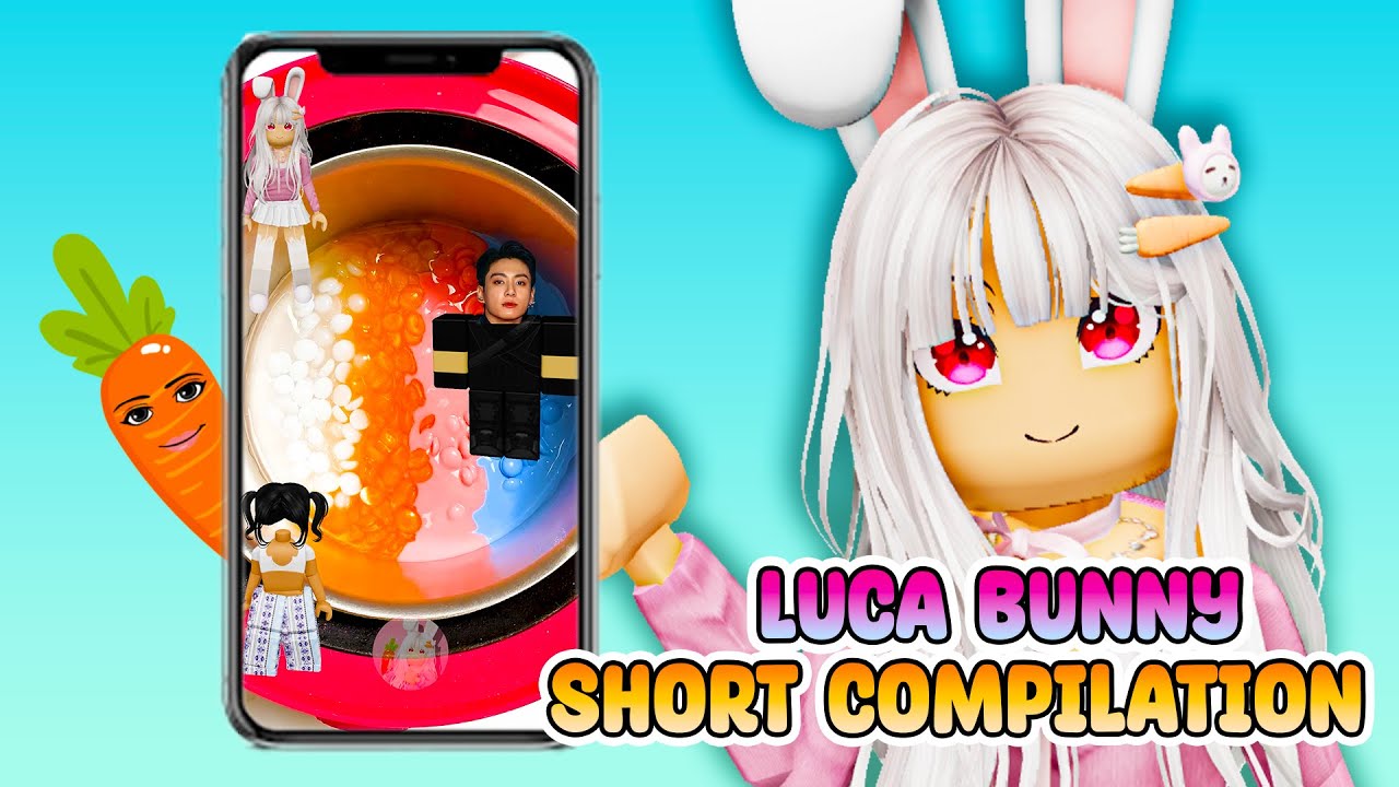 🐰 Text To Speech 🥕 Luca Bunny Shorts Compilation #4 🥕 Roblox Story ...