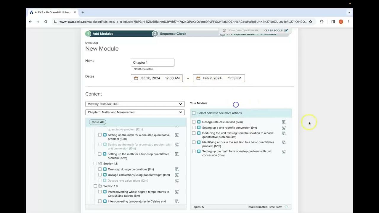 ALEKS How to Create Modules - YouTube