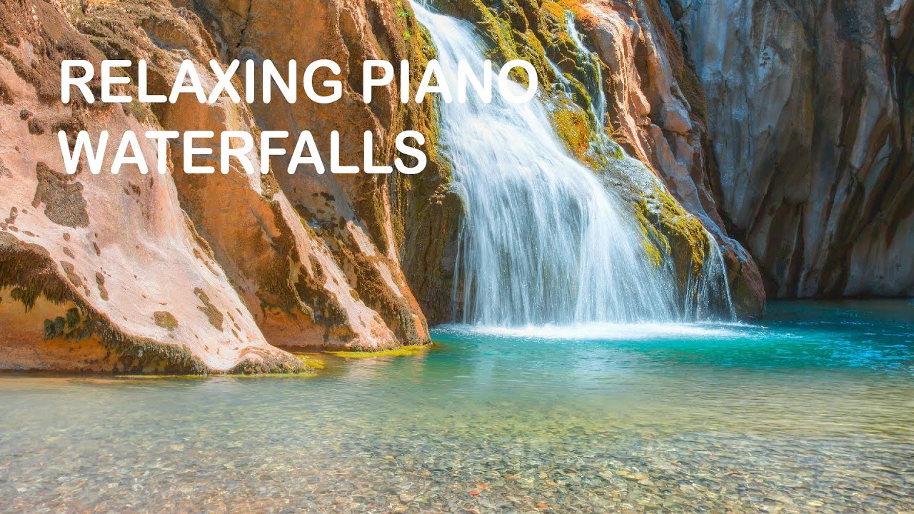 Relaxing Piano & Waterfalls 🍁 - YouTube
