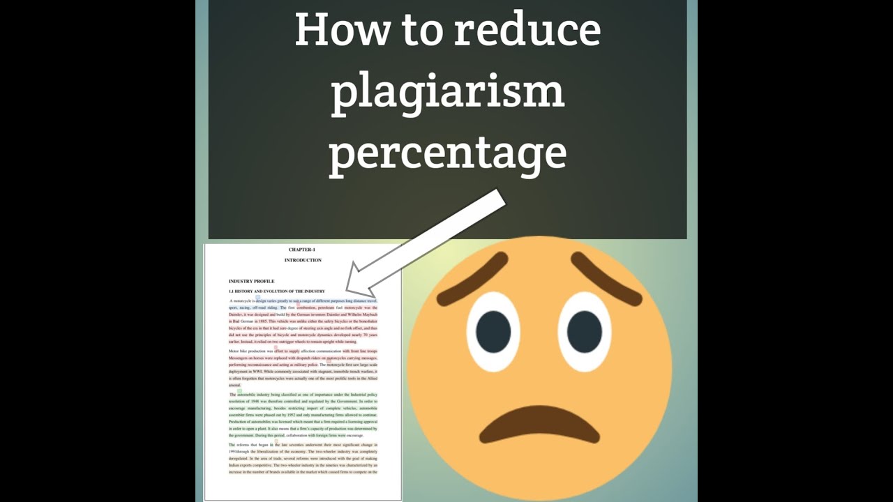 How to reduce plagiarism percentage and How to check plagiarism - YouTube