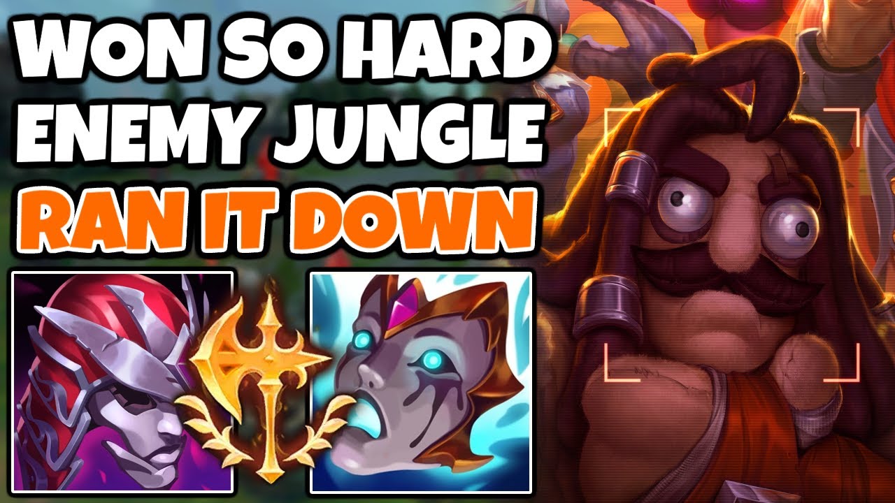 I won too hard with AP Udyr Mid that the enemy Jungle started running ...