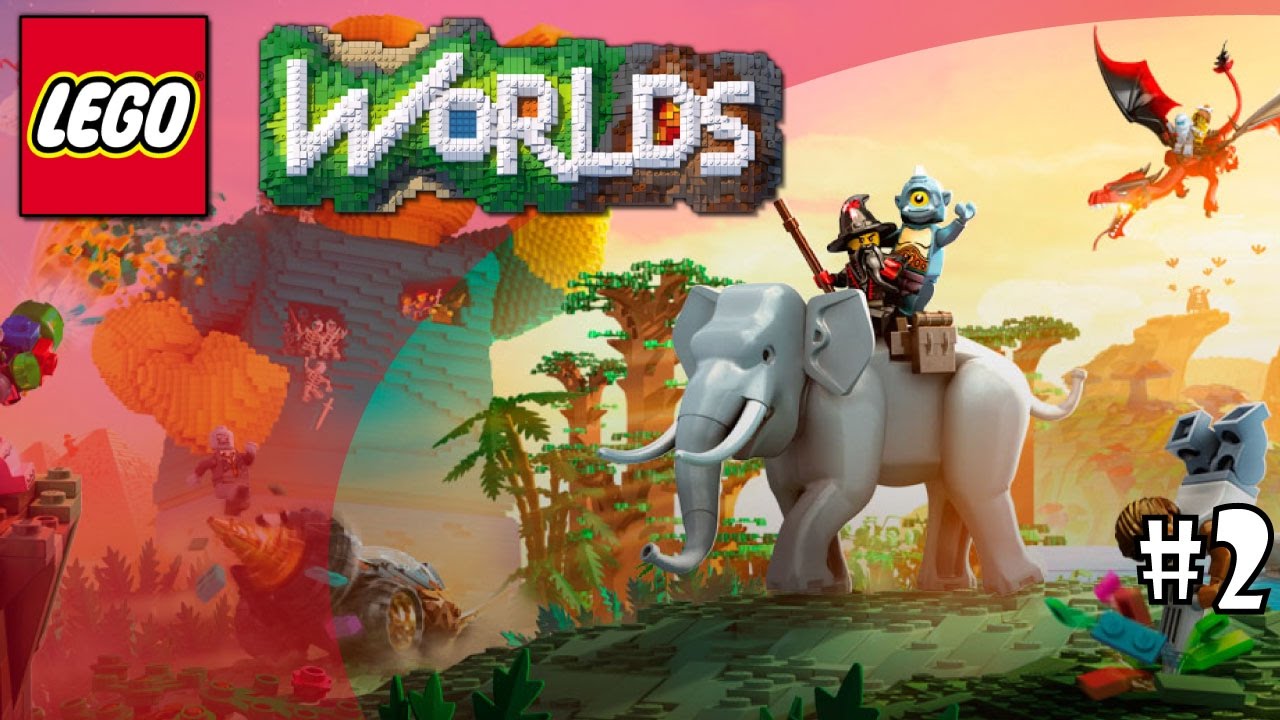 Lego Worlds #2: Vulcão e casas de doce! - YouTube