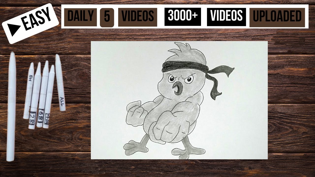 Twitty bird drawing for kids | How to draw Twitty bird | Twitty bird ...