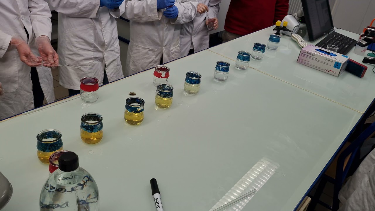 Iodine clock reaction: Cinétique de la formation du diiode - YouTube