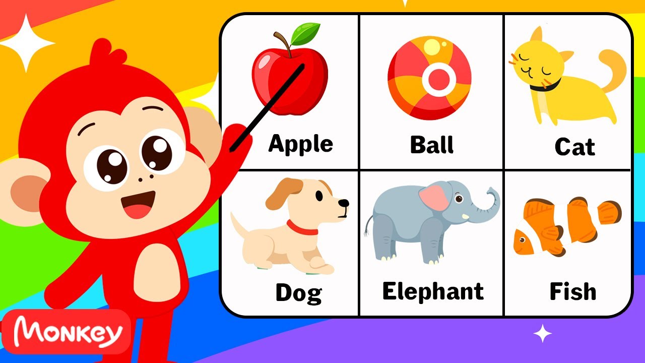 Learn ABC, Alphabets, Colors For Toddlers & Babies ️🔠️🎨 Monkey Junior Play & Learn - YouTube