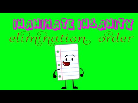 Inanimate insanity elimination order - YouTube