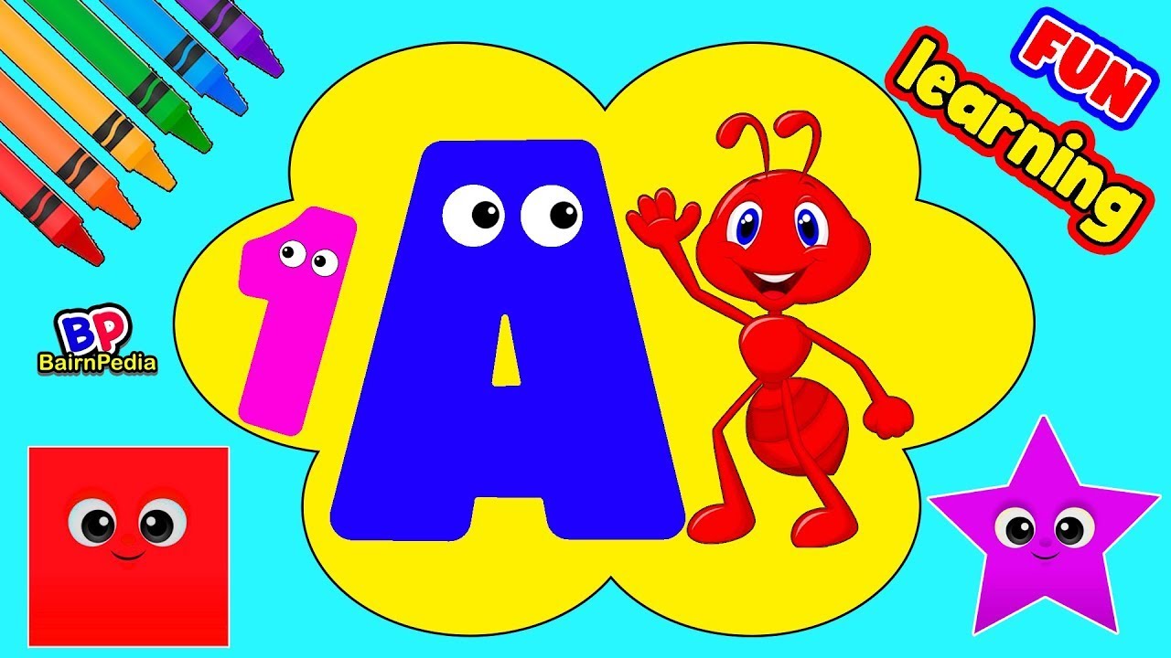 Learn Alphabets, Numbers, Shapes, Colors, Phonics, Vocabulary | Fun ...