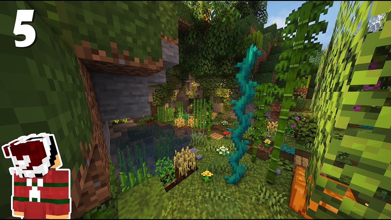 🌳 DECORANDO LA ENTRADA DE LA CUEVA | 5 | Minecraft Survival ...