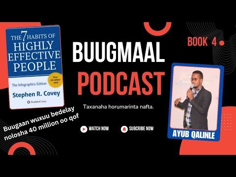 Buugmaal podcast| soo koobida buugga Caadooyinka dad ka wax tarka leh ...