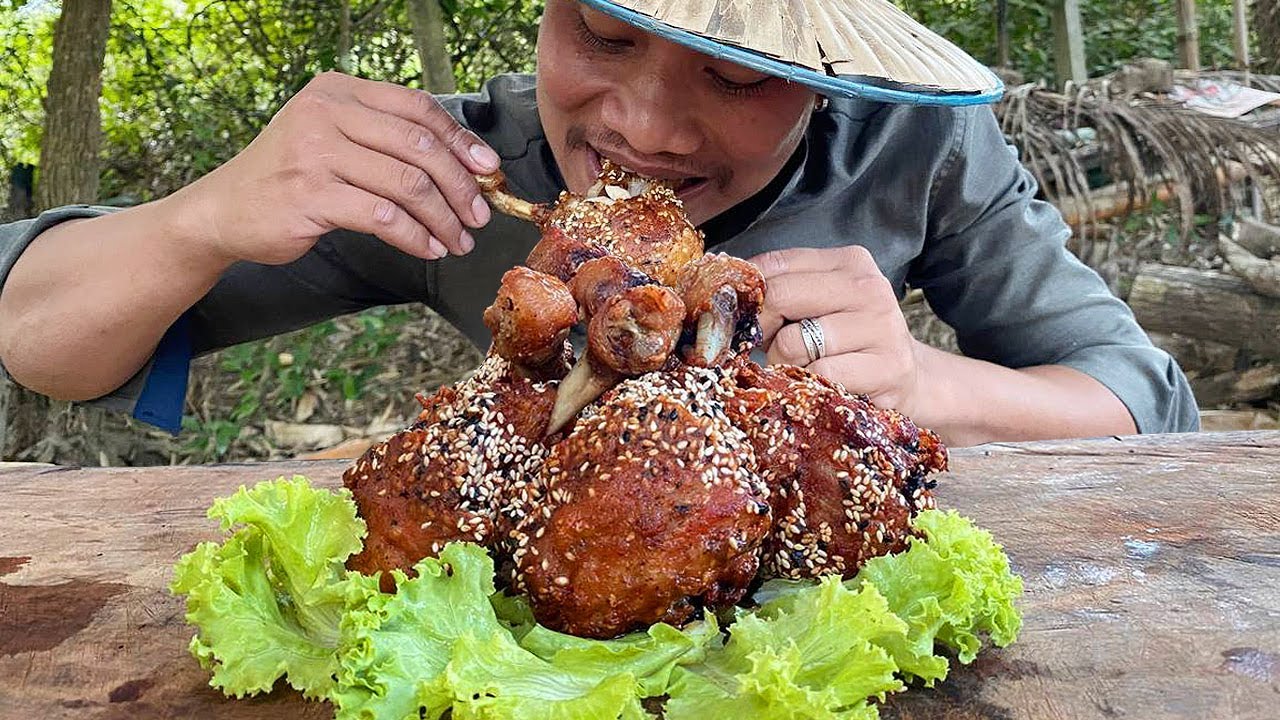 KFC style Fried Chicken Thighs Recipe - YouTube