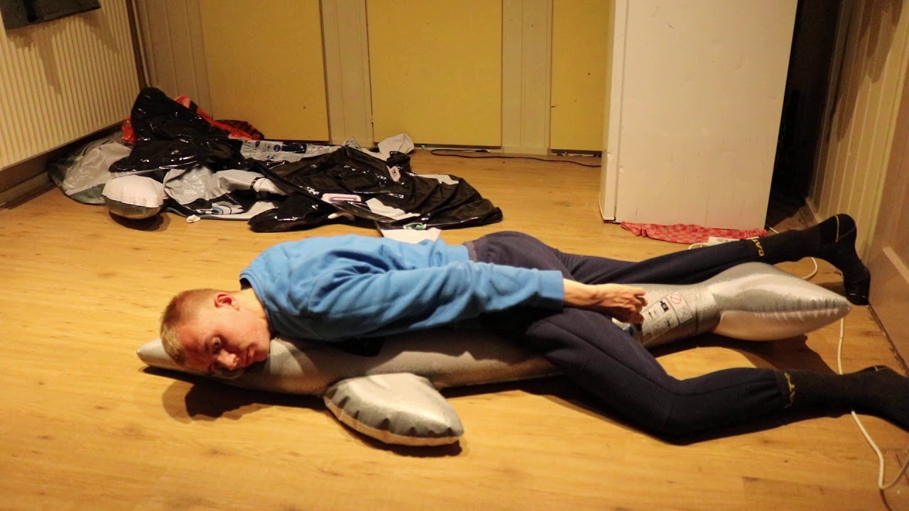 Deflate the Intex Dolphin. - YouTube