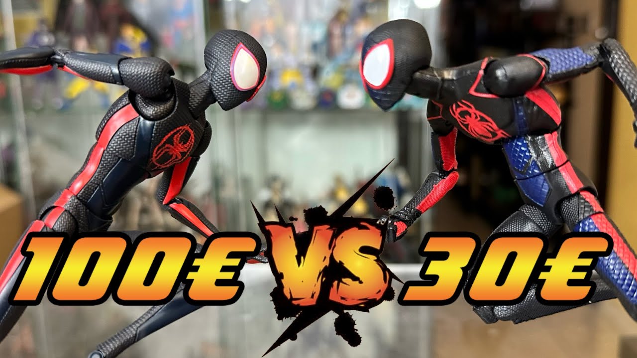 FIGURE DA 100€ VS 30€ - SH Figuarts Miles Morales Vs Marvel Legends ...