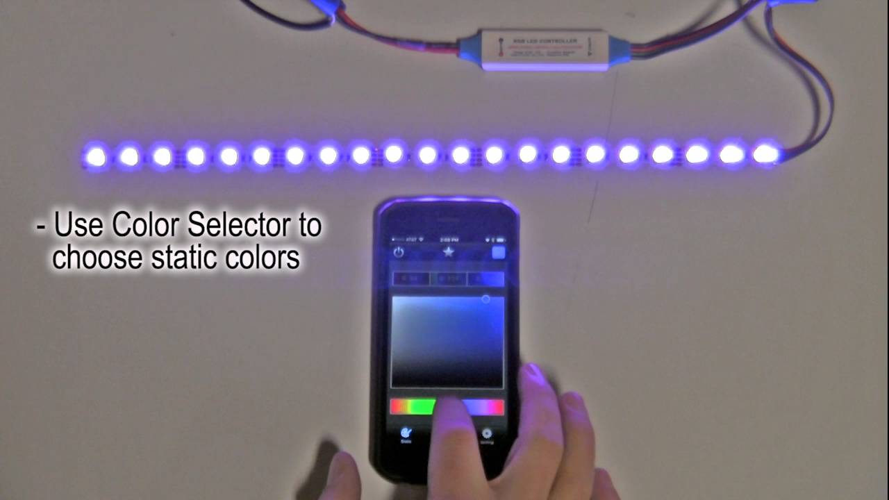 Waterproof Mini Bluetooth Controller for 5-24VDC RGB LED Lights ...