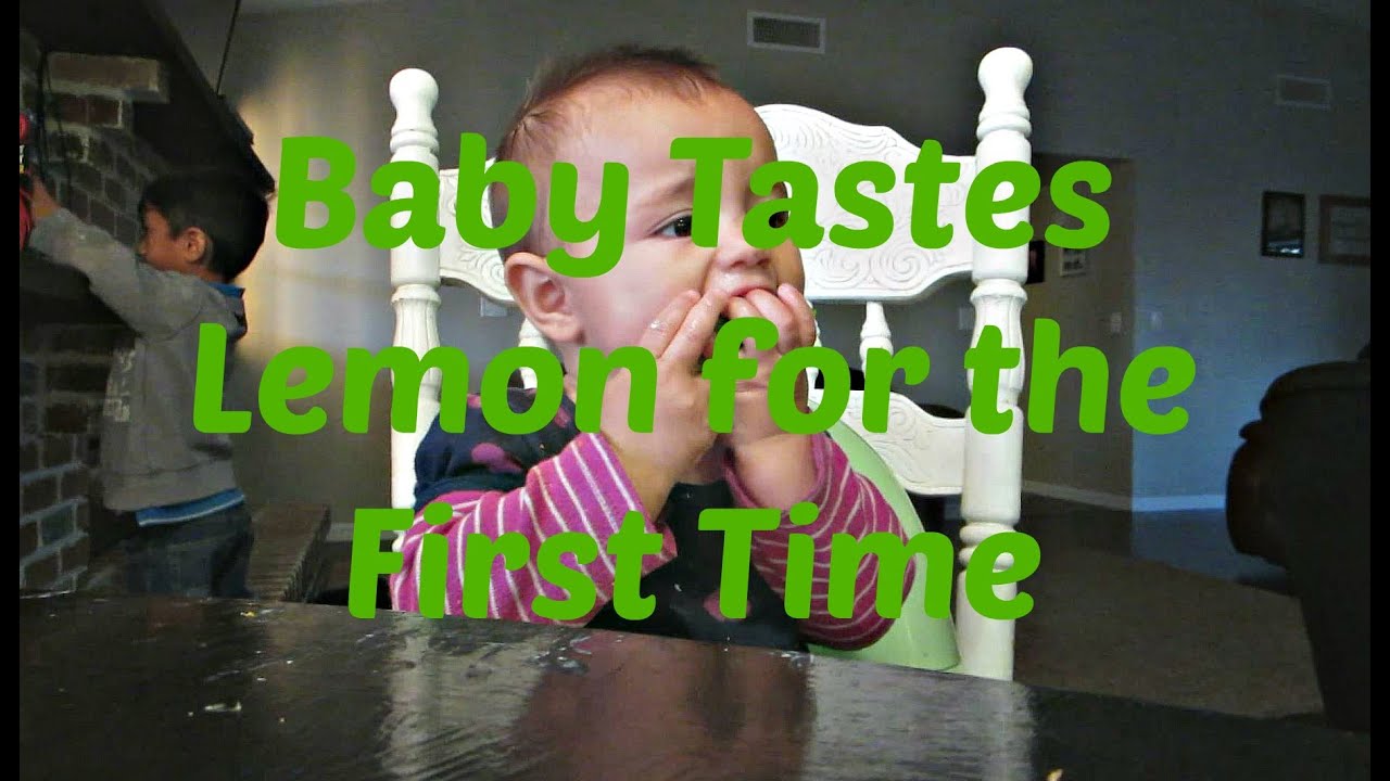 Baby Tastes Lemon for the First Time || Candisco Vlogs - YouTube