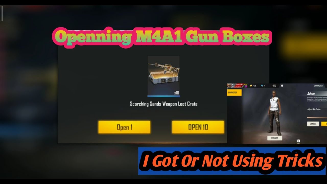 Open M4A1 Gun Boxes Using Adam Character Tricks - YouTube