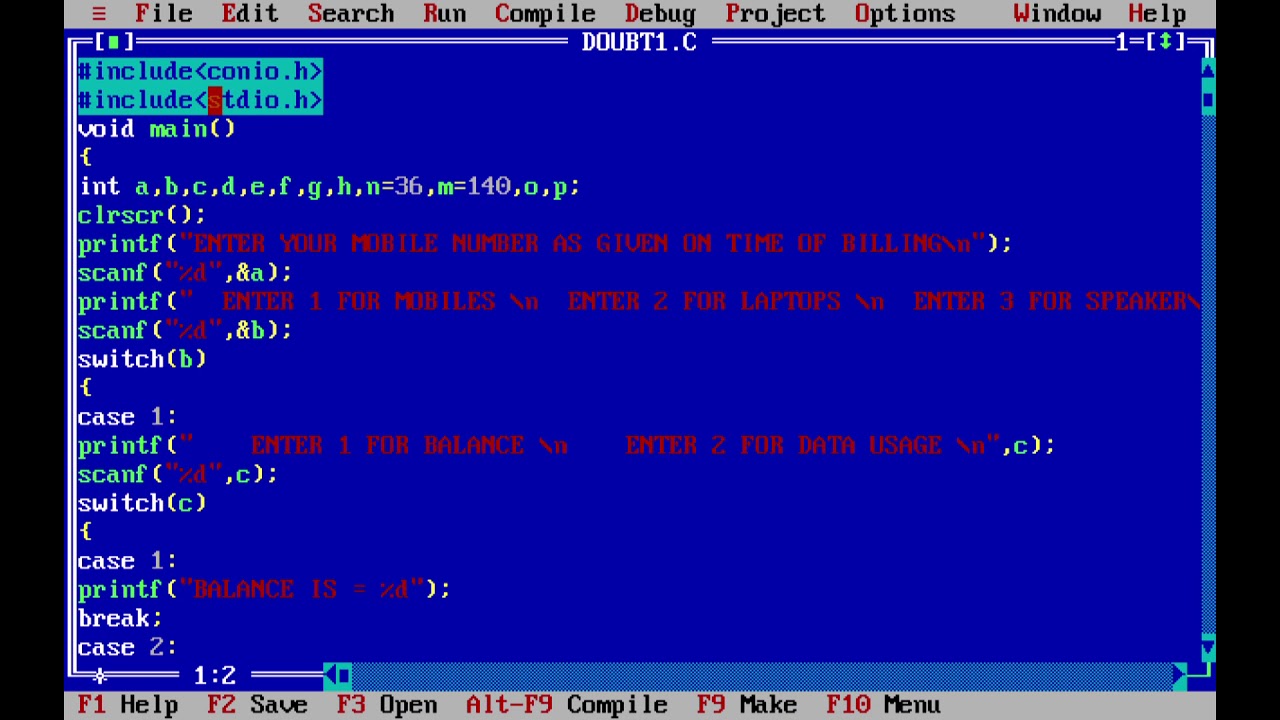DOSBox 0 74, Cpu speed max 100% cycles, Frameskip 0, Program TC 04 08 ...