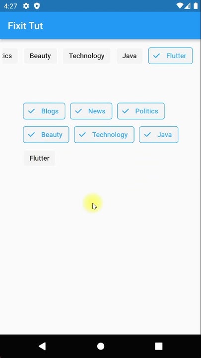 Chips or Tags in Flutter Single Selection & Multiple Selection | Beginner Level | Explained ...