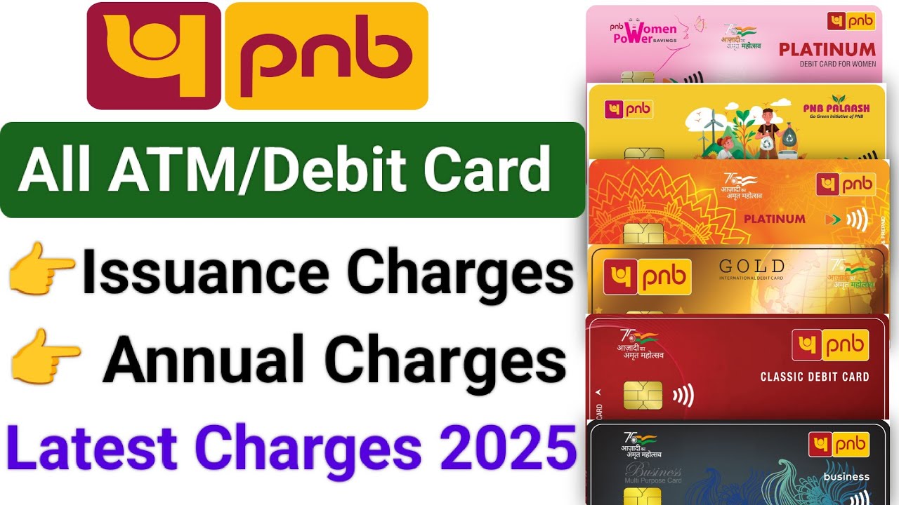 Pnb debit card charges 2025 | Pnb atm card charges | Punjab national ...