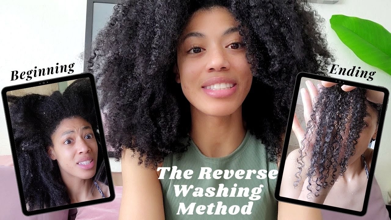 Reverse washing Method on Natural Hair - YouTube