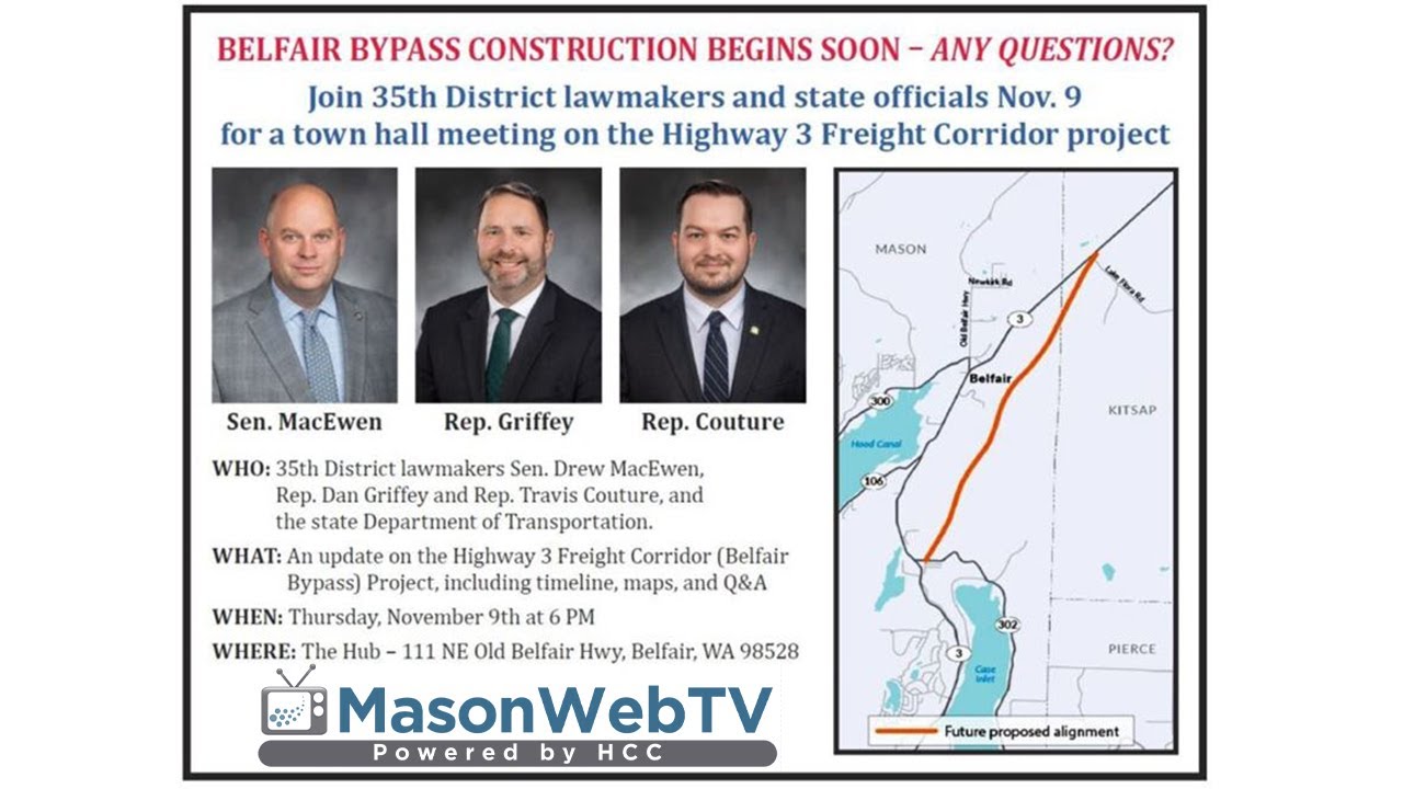 Belfair Bypass Update Nov. 9, 2023 - YouTube