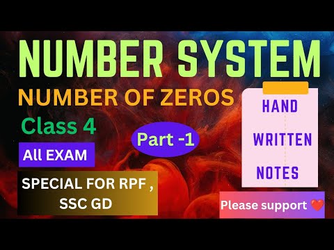 Number of Zeros || part - 1 || NUMBER SYSTEM || TRICKS || ALL EXAMS #RPF #SSC #viralvideo - YouTube