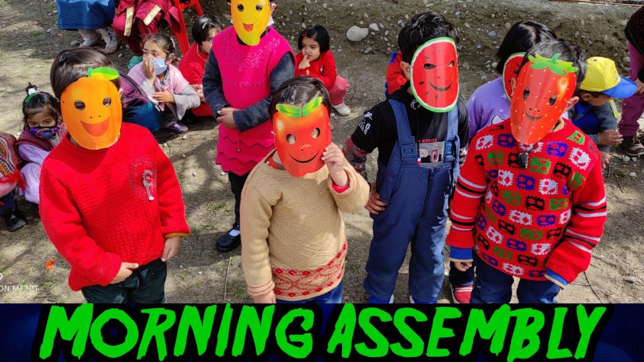 How To Conduct Morning Assembly in Schools || Kindergarten School ...