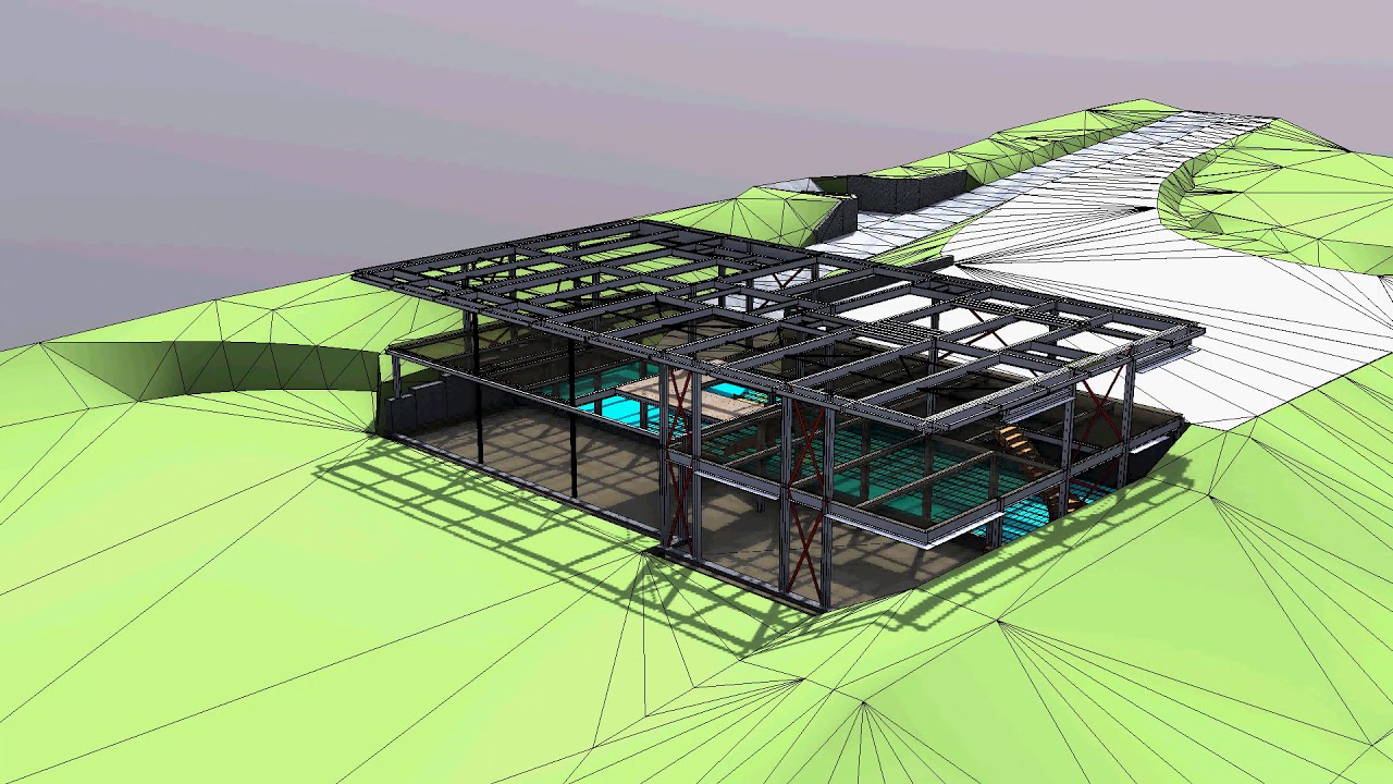 Northend country home BIM model with sun path study - YouTube