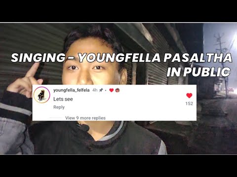 Singing Pasaltha by Youngfella in public | Youngfella challenge ...
