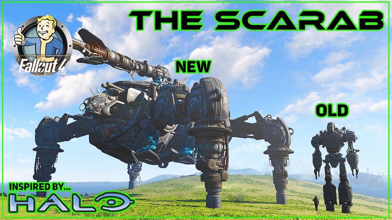 FALLOUT 4: BUILDING A HALO INSPIRED SCARAB ROBOT - Brotherhood of Steel ...