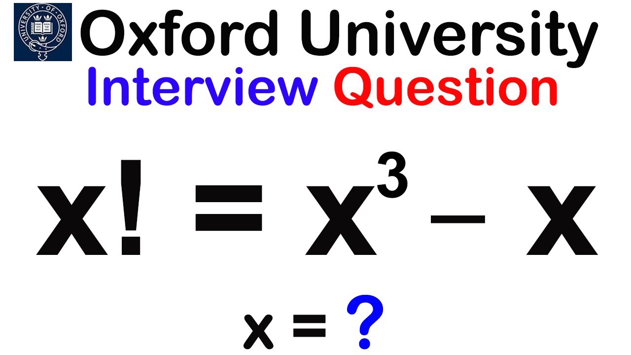 Oxford Interview Question | You Should Know This Trick - YouTube
