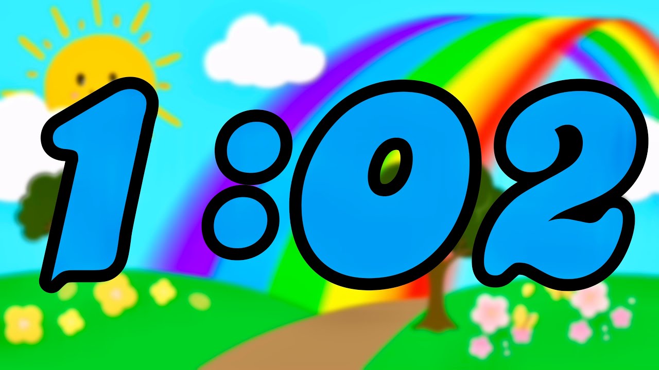 ⏰ Fun 1 Minute and 2 Second Countdown Timer for Kids – Learning & Play ...