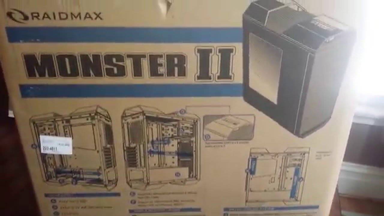 Raidmax Monster II mid computer case - YouTube