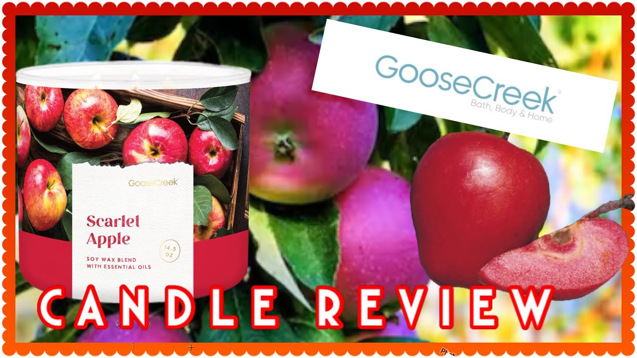 Scarlet Apple Candle Review by Goose Creek Candles - YouTube