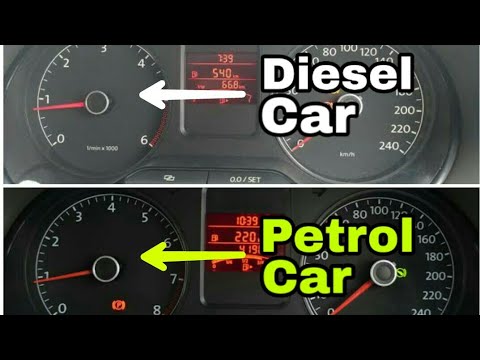 How to identify petrol car and diesel car by it's tachometer. - YouTube